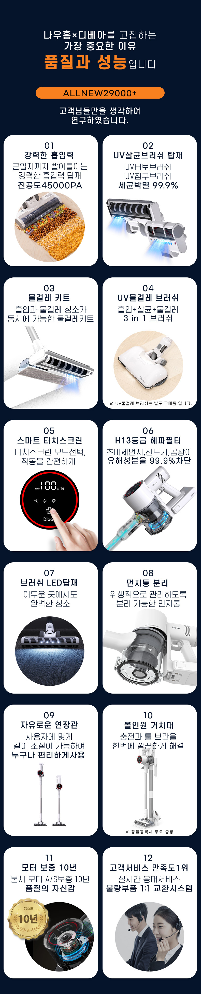 디베아 차이슨 무선청소기 ALLNEW29000 PLUS : 생활가전 전문 기업 나우홈